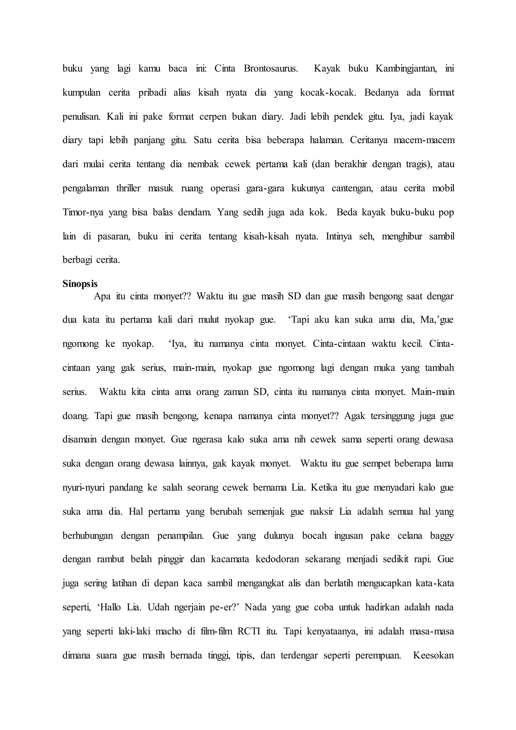 Cinta brontosauruscdfhgjgj | DOCX