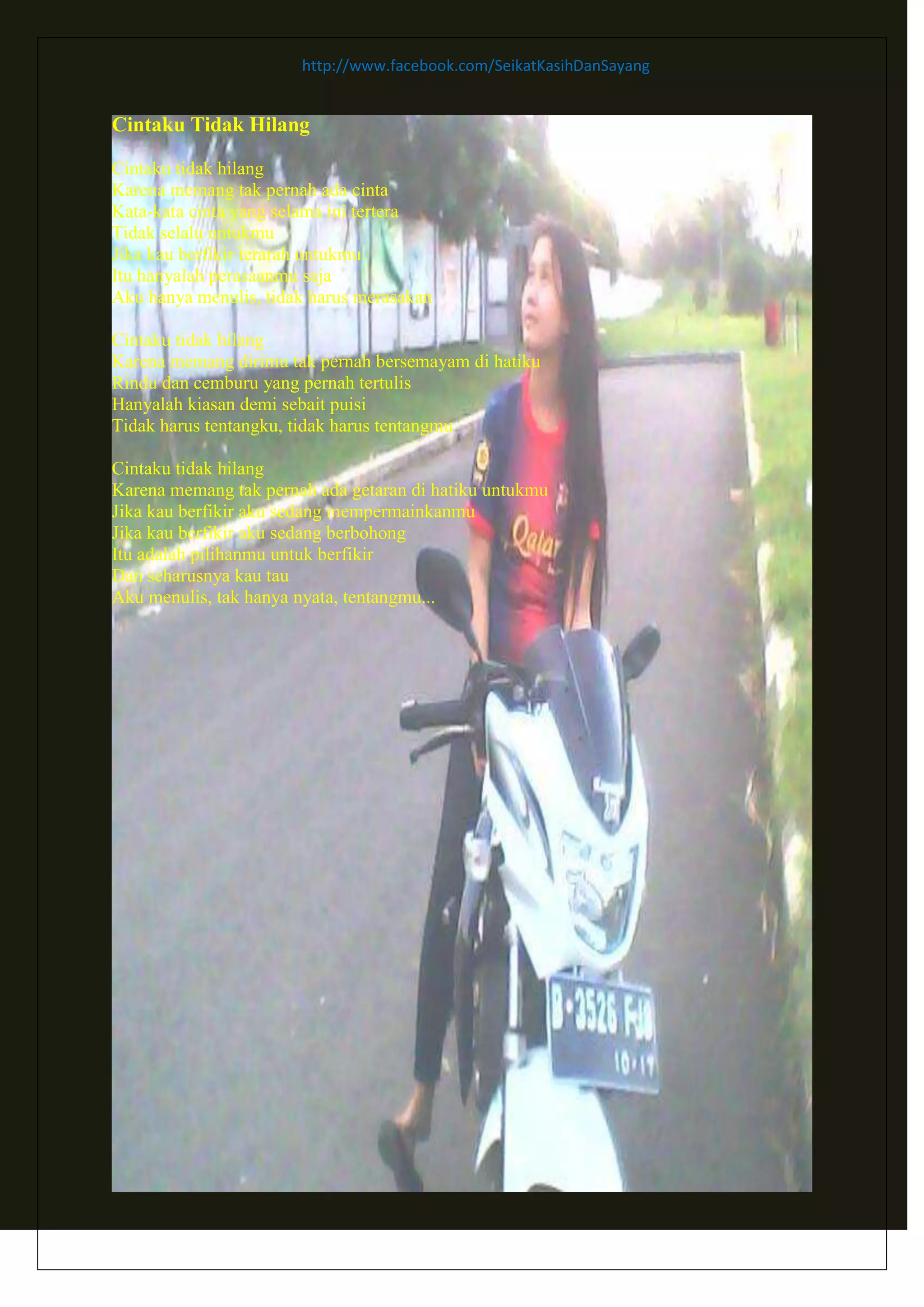 Cintaku tidak hilang | DOCX