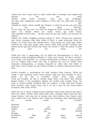 Cintaku berlabuh di mesir | DOCX