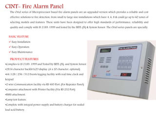 CINT alarm systems | PPTX