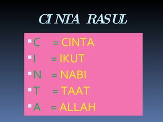 Cinta Rasul Al Hijrah | PPT | Islam | Religion & Spirituality