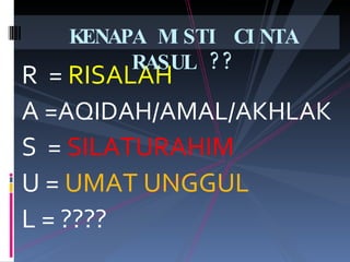 Cinta Rasul Al Hijrah | PPT | Islam | Religion & Spirituality