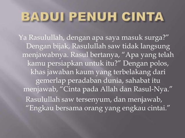 Cinta rasulullah | PPTX