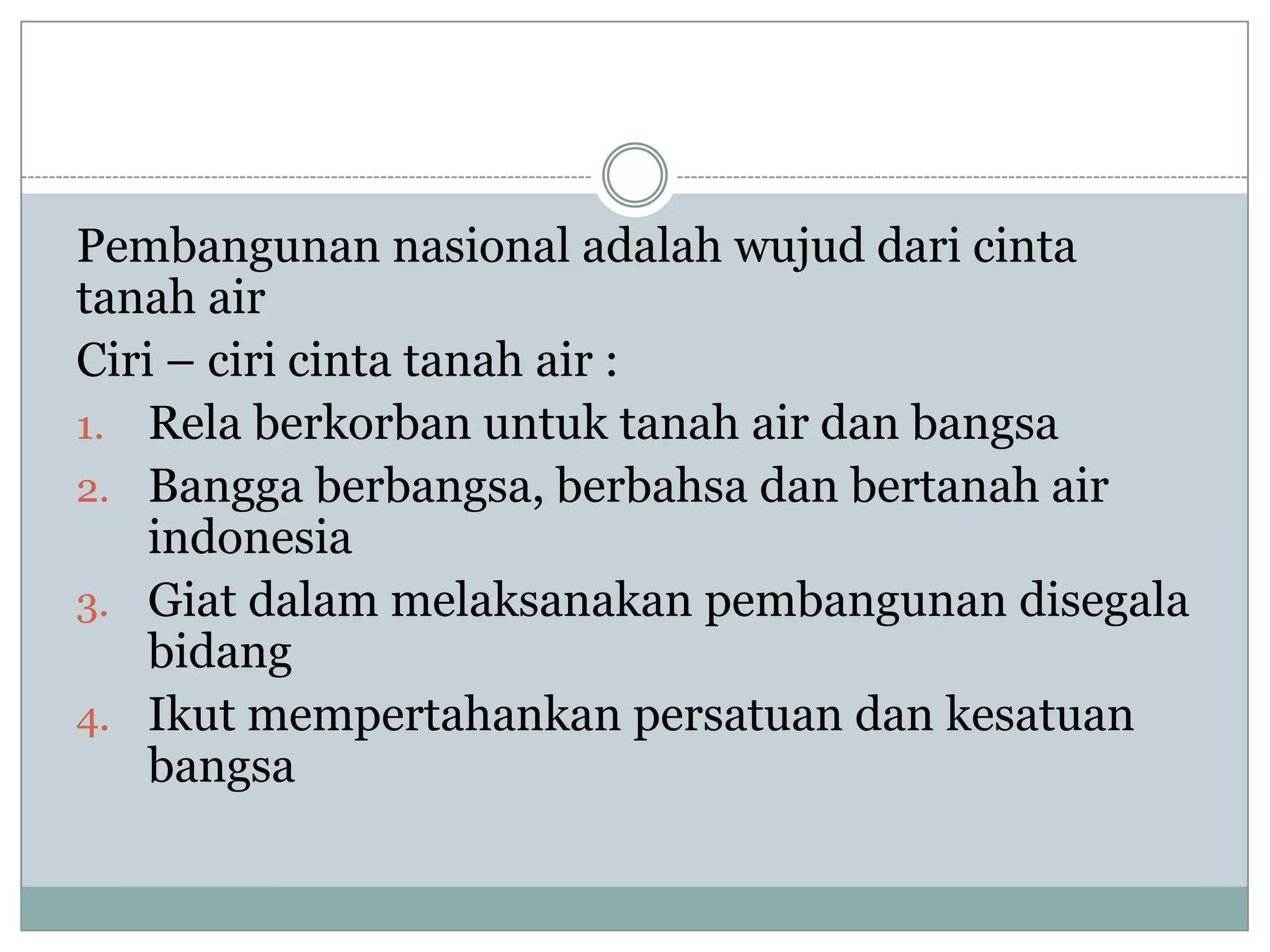 Cinta tanah air dan patriotisme power point | PPTX