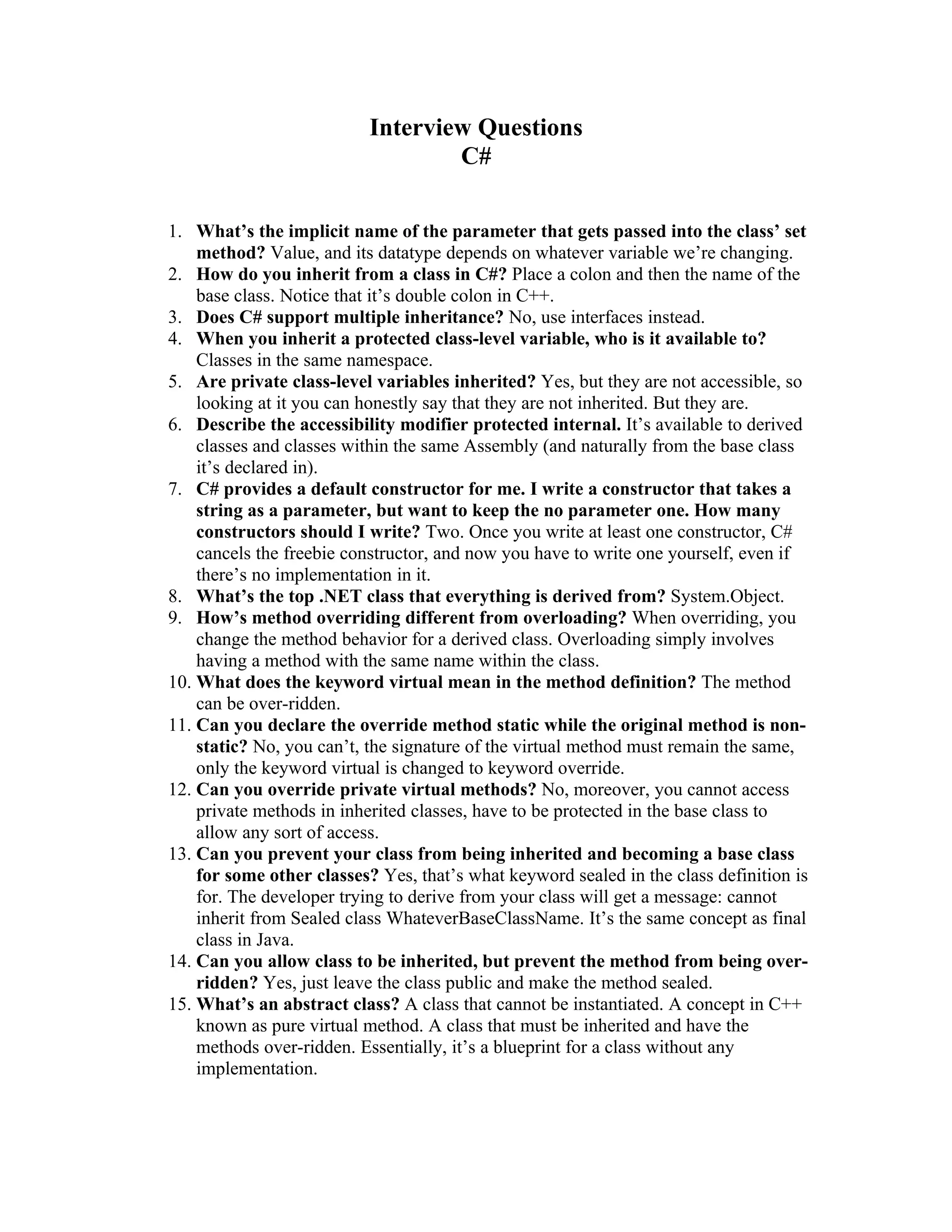 C Interview Questions Pdf