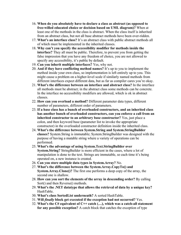C Interview Questions Pdf