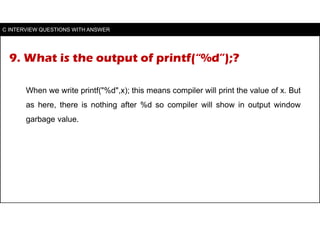 C interview questions | PPT