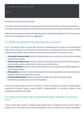 C++ Interview Questions and Answers PDF By ScholarHat | PDF