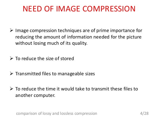 comparision of lossy and lossless image compression using various alg…