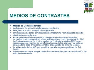 Cintia medios de contraste | PPT