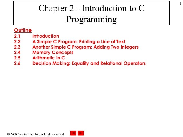 C Introduction