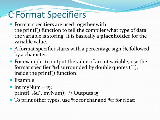 Introduction To C Programming Language Coding Ppt