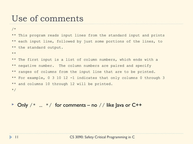 C introduction | PPT