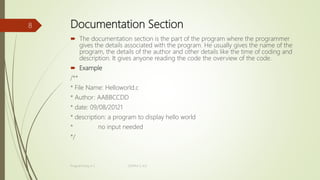 C Programming language - introduction | PPTX