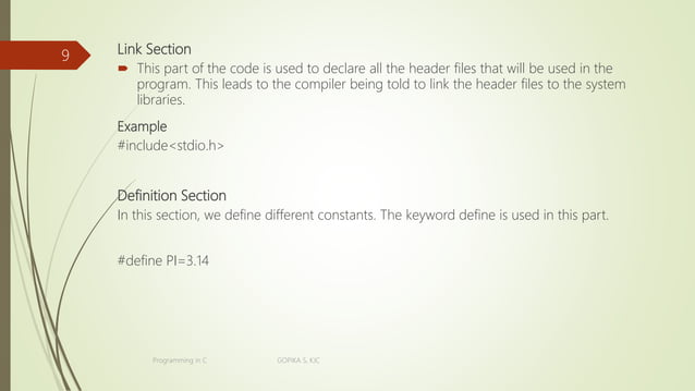 C Programming Language Introduction Ppt