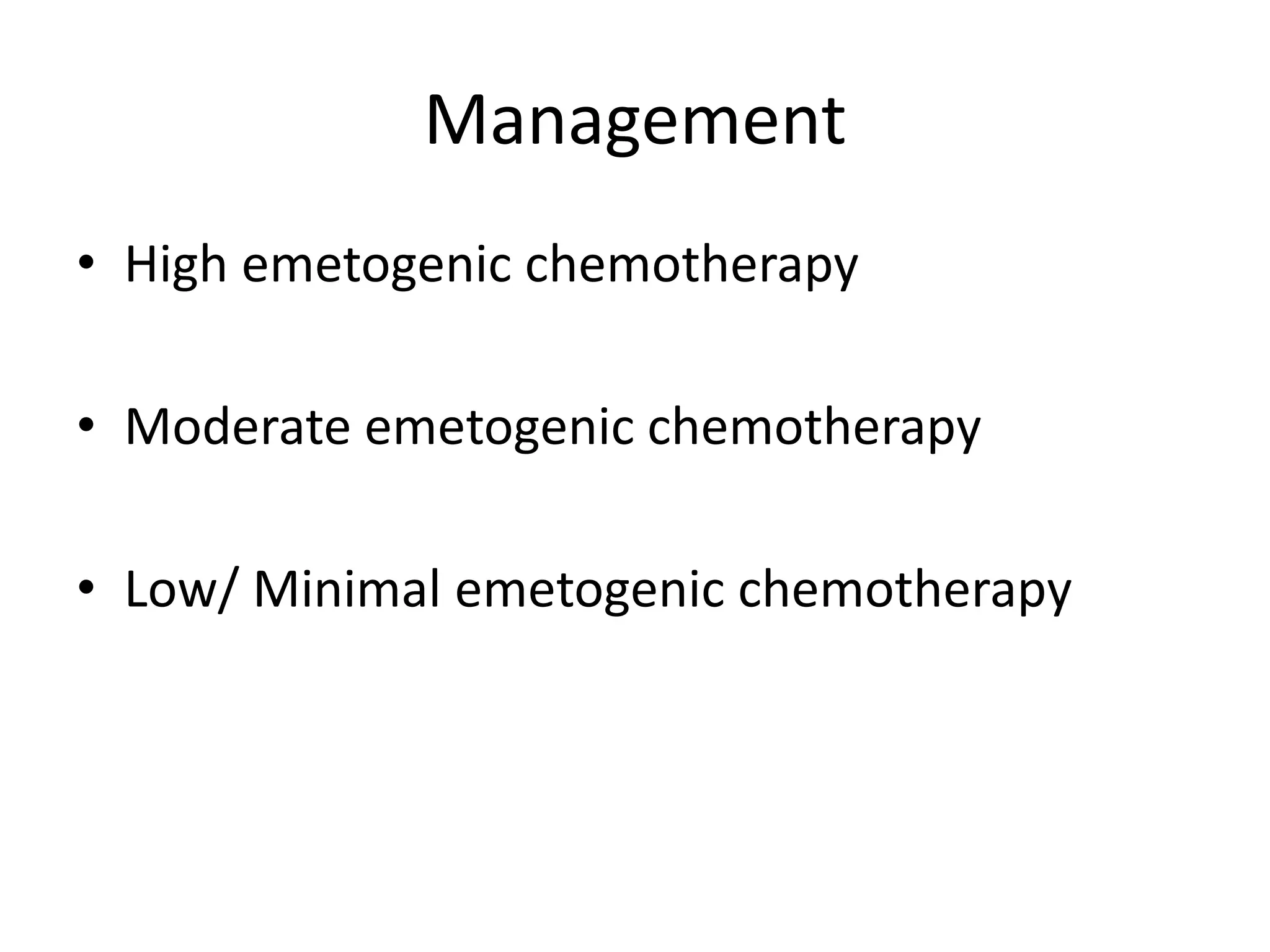 Chemotherapy induced Nausea and Vomiting (CINV) - Dhaval joshi | PPT