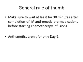 Chemotherapy induced Nausea and Vomiting (CINV) - Dhaval joshi | PPT