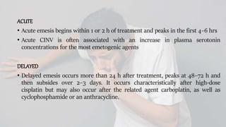 CINV ( Chemotherapy Induced Nausea and Vomitting ) | PPTX