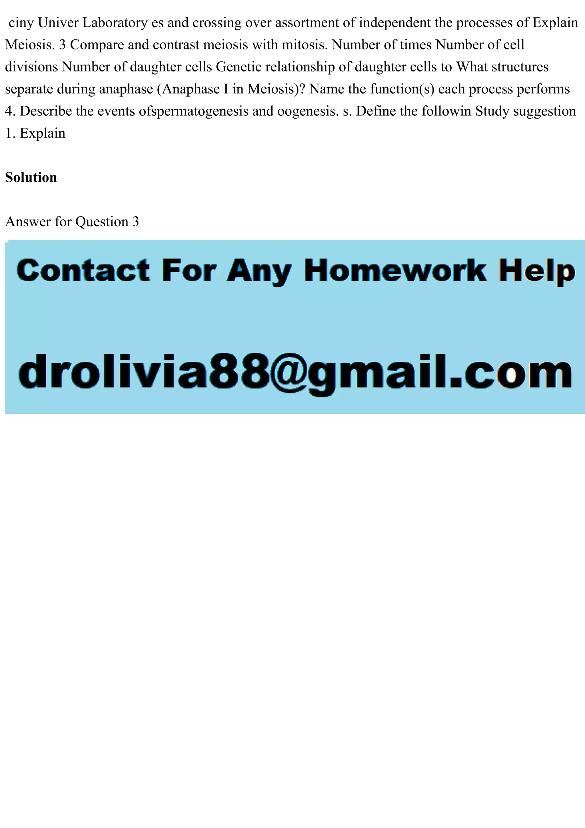 ciny Univer Laboratory es and crossing over assortment of independent ...