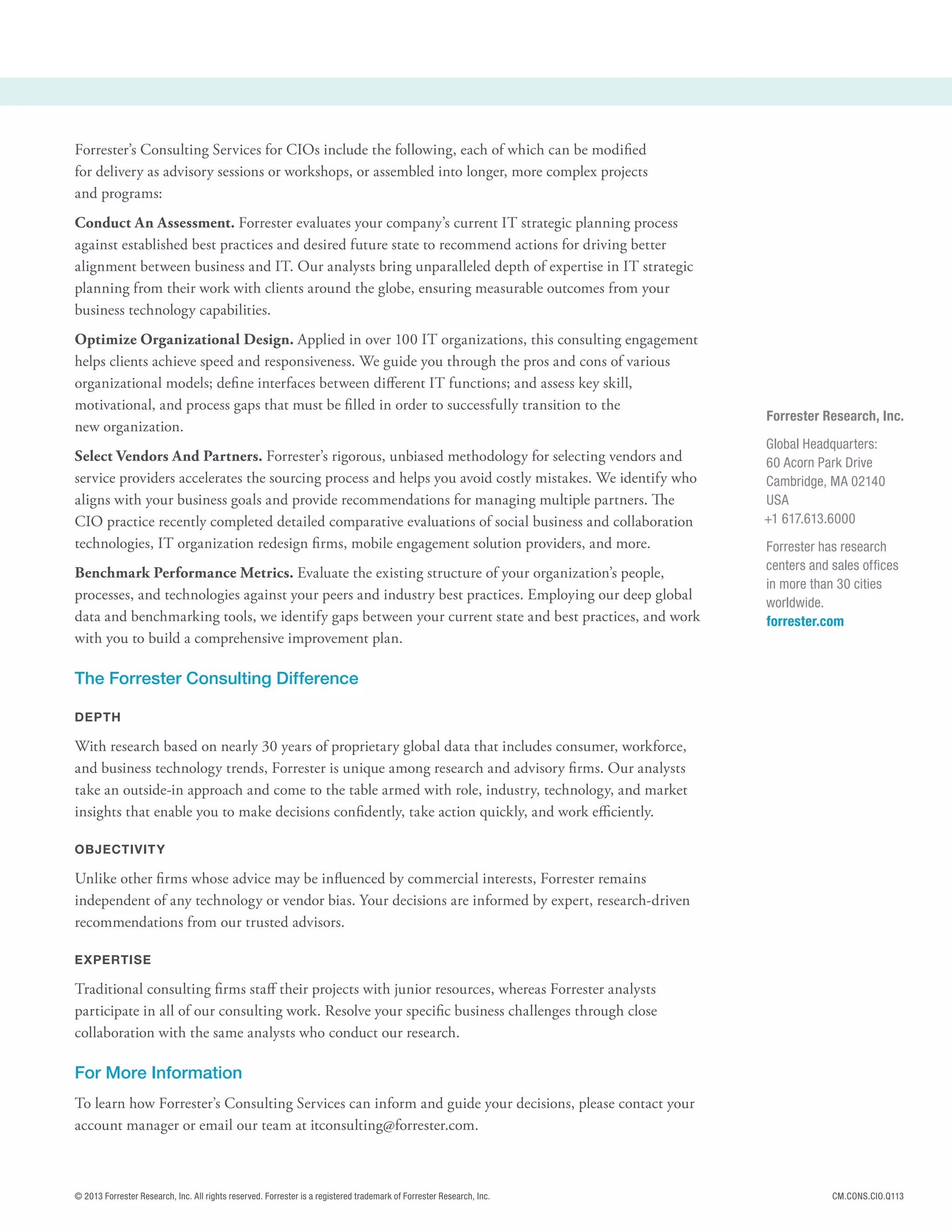 CIO Strategy Consulting Offerings APAC | PDF