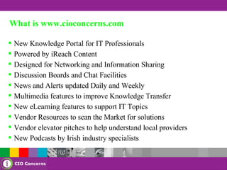 CIO Knowledge Portal Introduction Slides | PPT