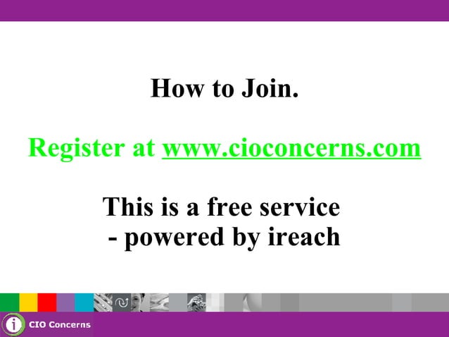 CIO Knowledge Portal Introduction Slides | PPT