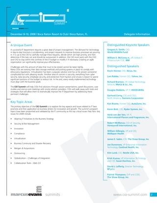Chief Inofrmation / Technology Summit | PDF