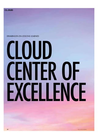 Cio201802 cloud competence center | PDF