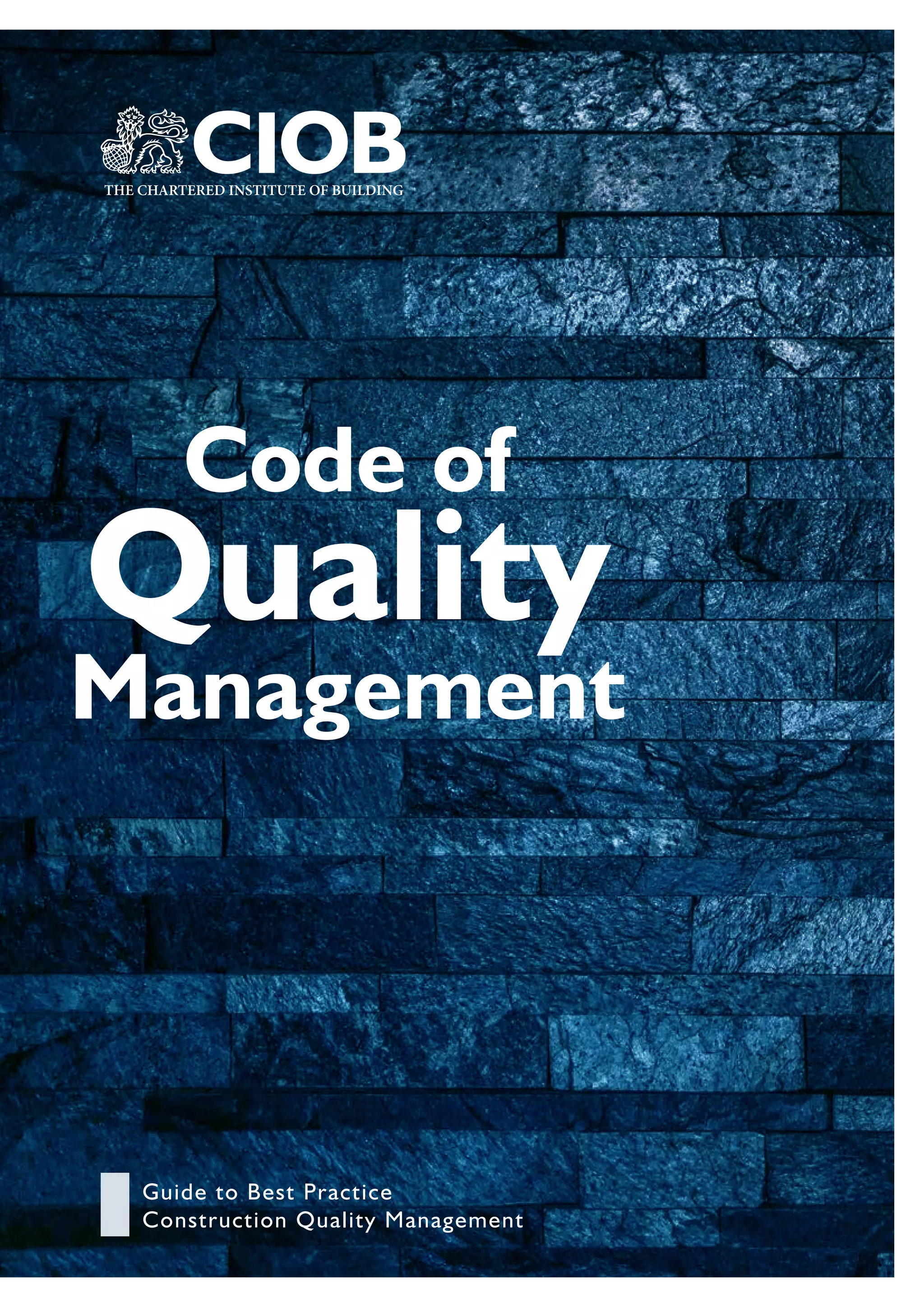Code of Quality Management Guide | PDF