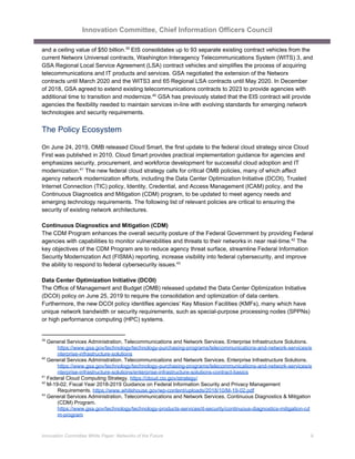 CIO Council's White Paper: Networks of the Future | PDF