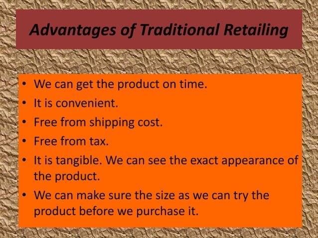 Traditional shopping vs online shopping | PPTX