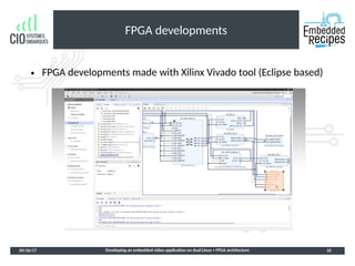 Developing an embedded video application on dual Linux + FPGA architecture | PPT