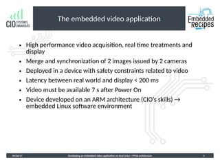 Developing an embedded video application on dual Linux + FPGA architecture | PPT