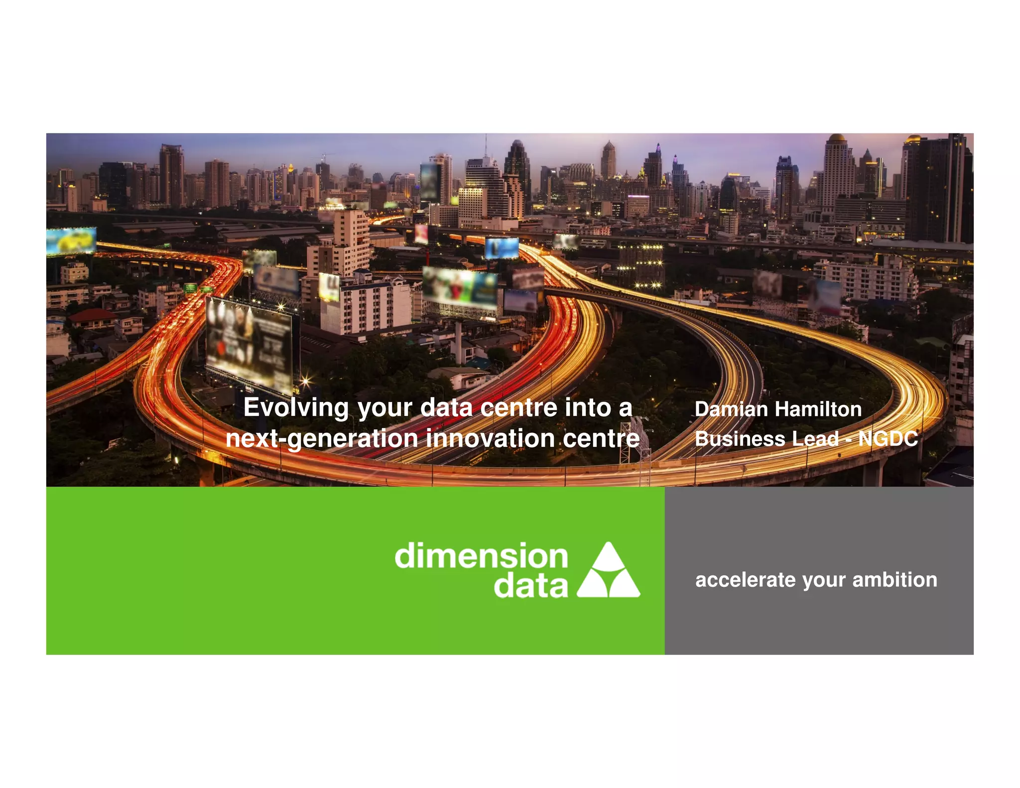 Next Generation Data Center - IT Transformation | PDF