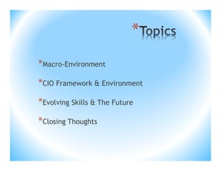CIO evolution oc-cio 10102013 | PDF