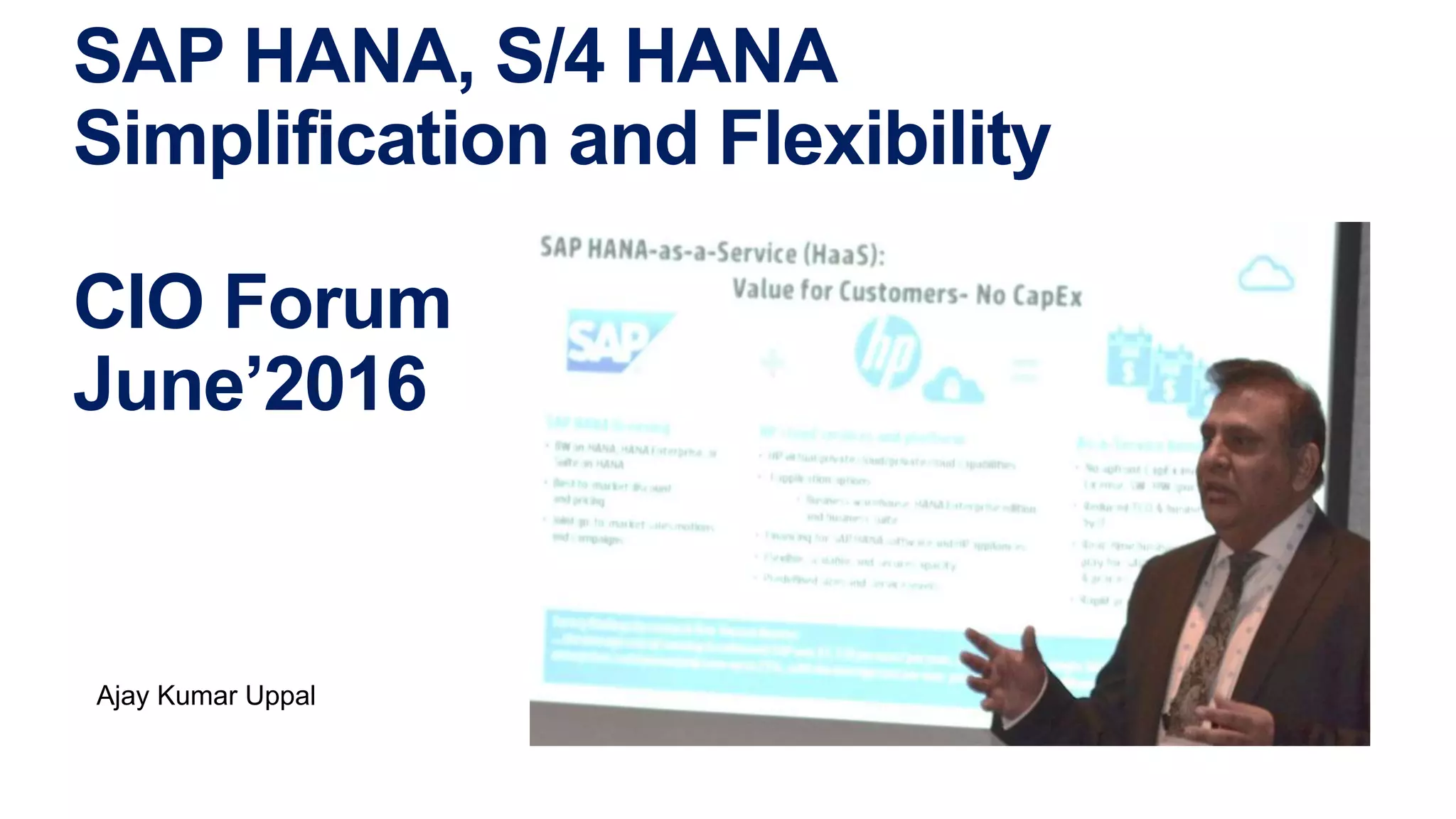Cio forum s4hana | PPTX