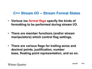 C++ io manipulation | PPTX