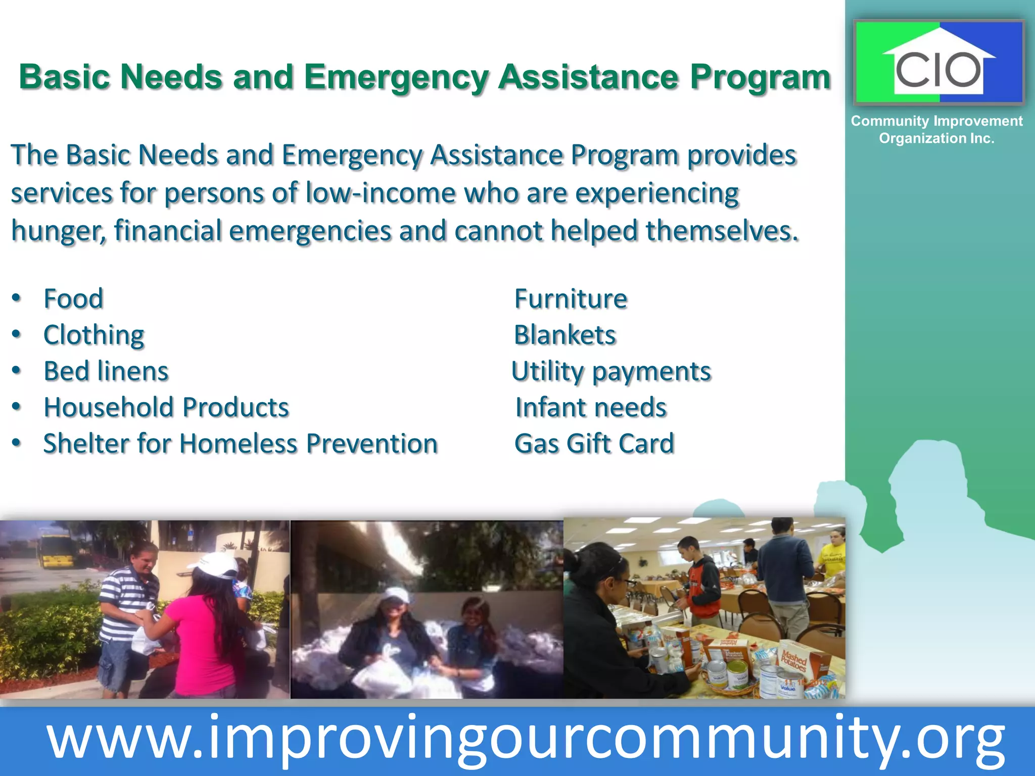Community Improvement Organization Inc power point presentation 2013 | PPT