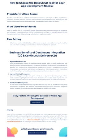 Ci/cd for App development | PDF