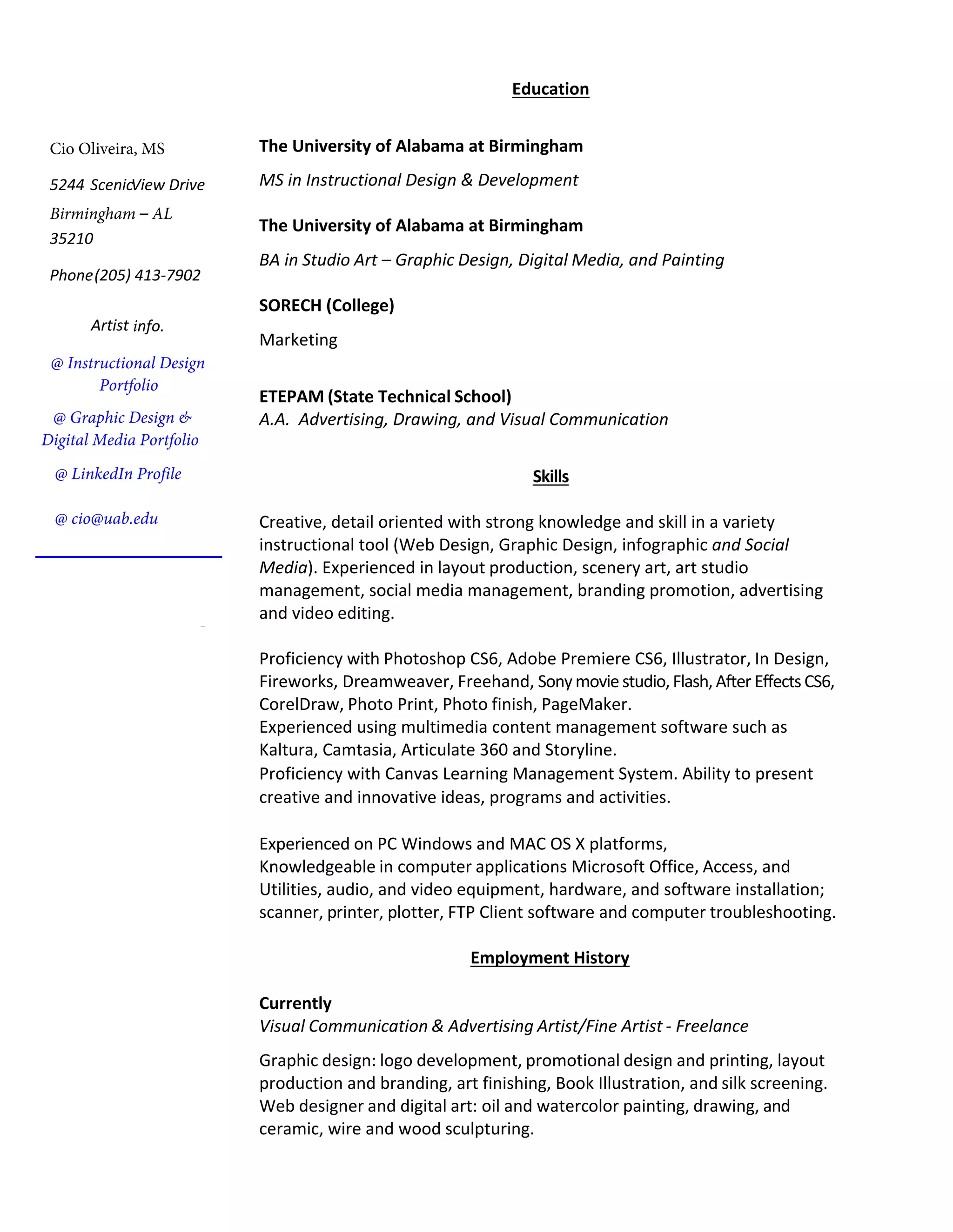 Cio resume upd (1) | PDF