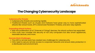 CIOs and Cybersecurity Safeguarding the Digital Frontier | PPT