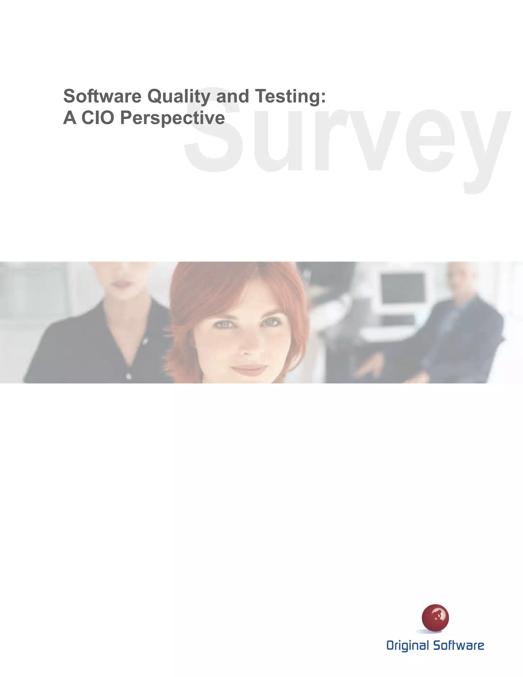 Cio Software Testing Survey Pdf