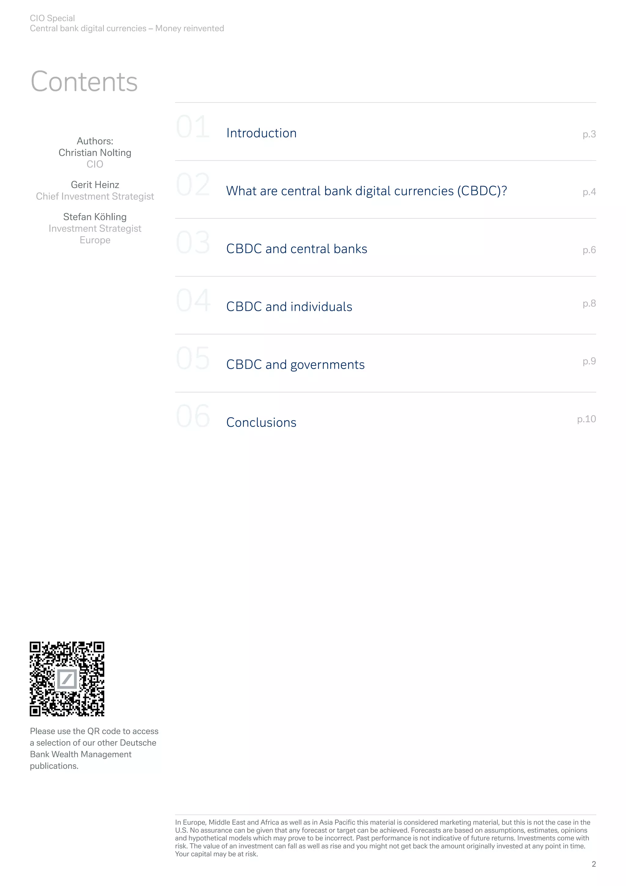 CBDC (Central Bank Digital Currencies) Report | PDF