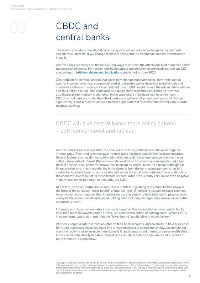 CBDC (Central Bank Digital Currencies) Report | PDF