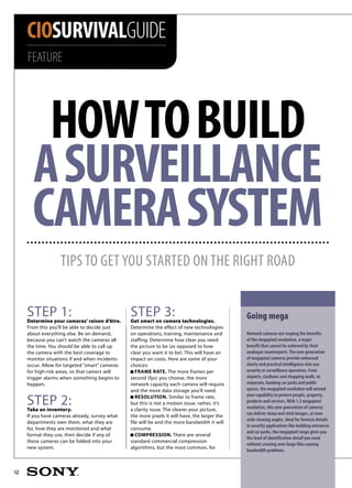 CIO Survival Guide -Sony Handbook to Video Surveillance Jan09 | PDF
