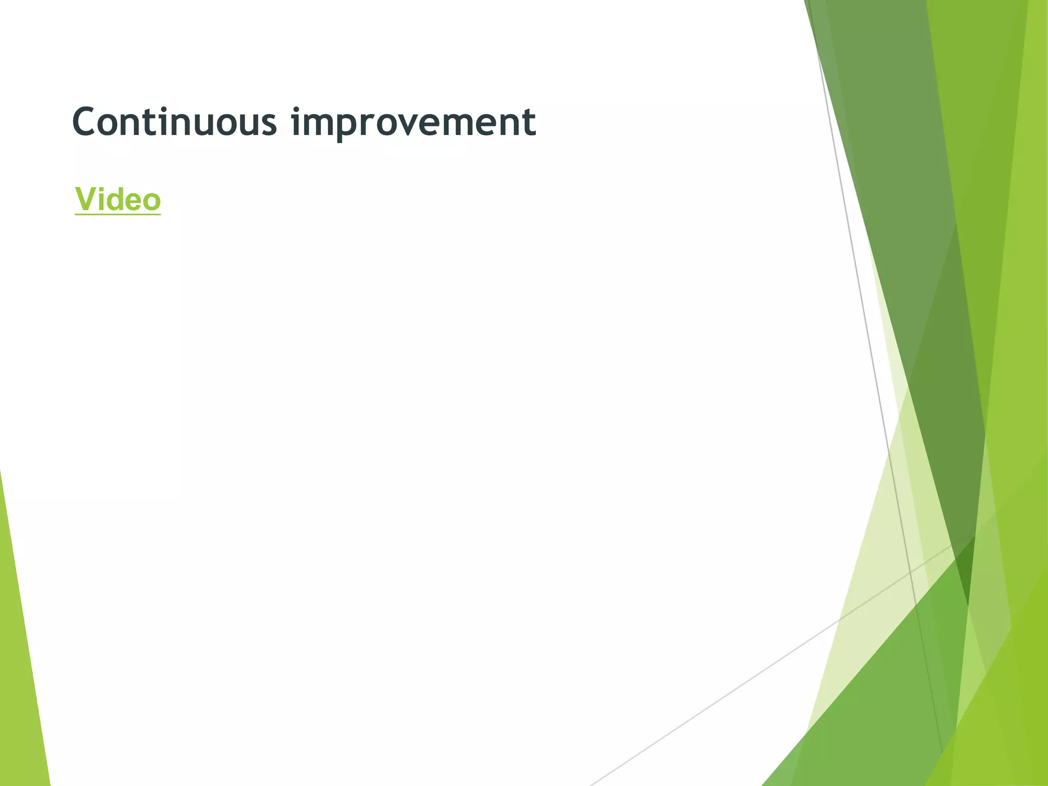 Lean Continuous Improvement Overview | PDF