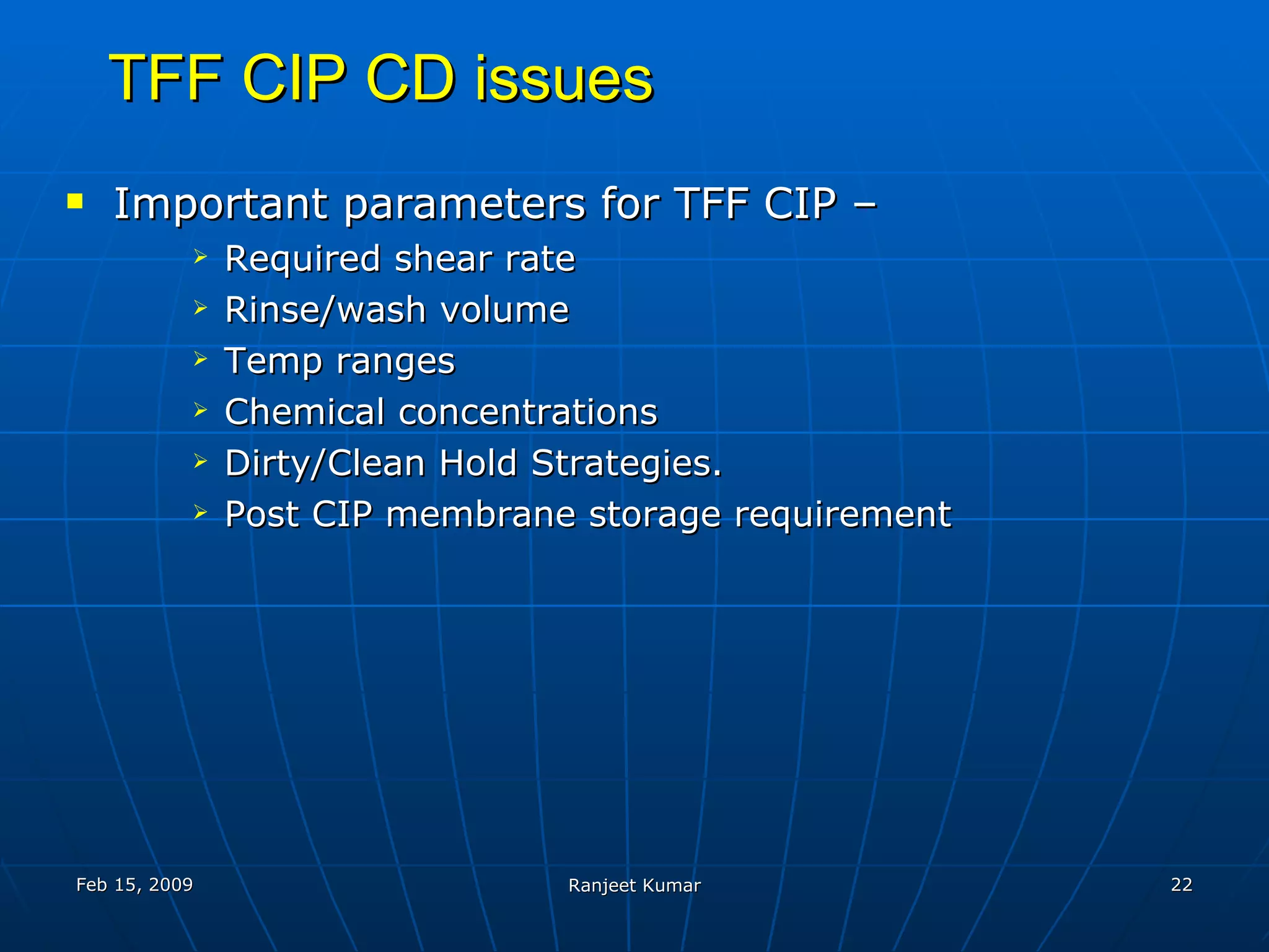 Clean In Place - Cycle Development | PPT