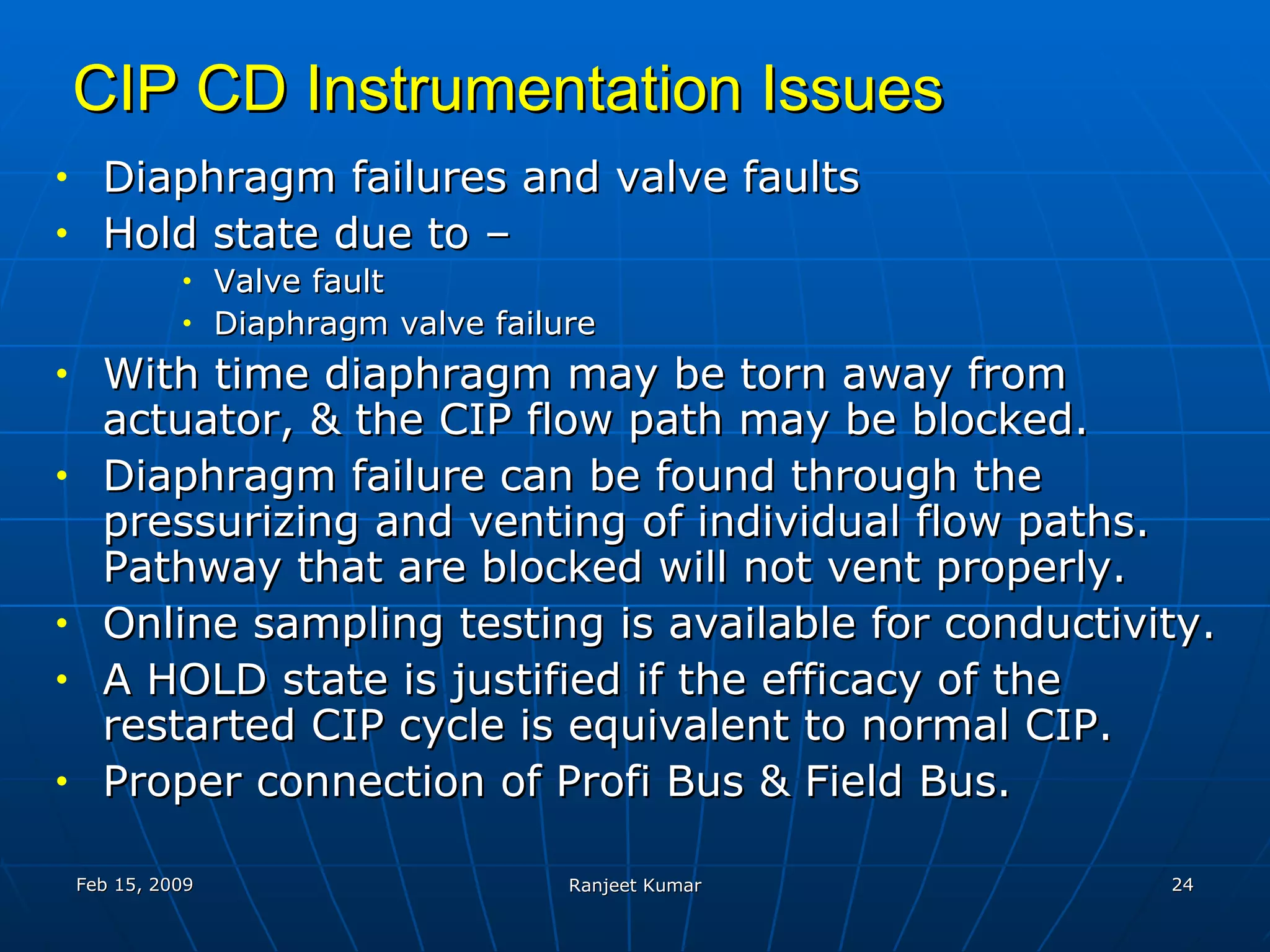 Clean In Place - Cycle Development | PPT