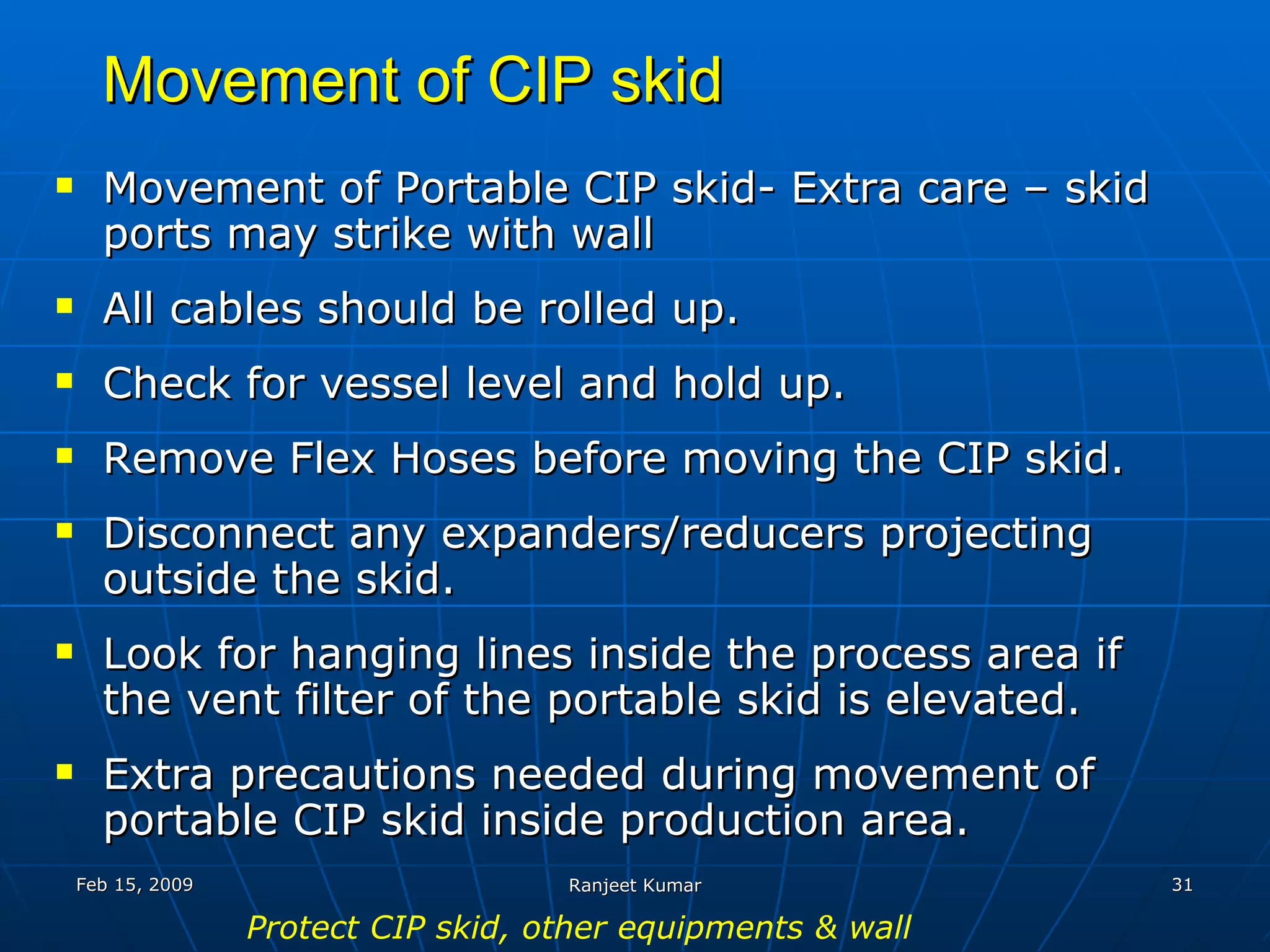 Clean In Place - Cycle Development | PPT