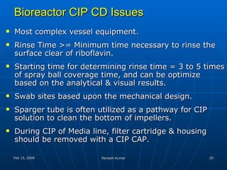 Clean In Place - Cycle Development | PPT